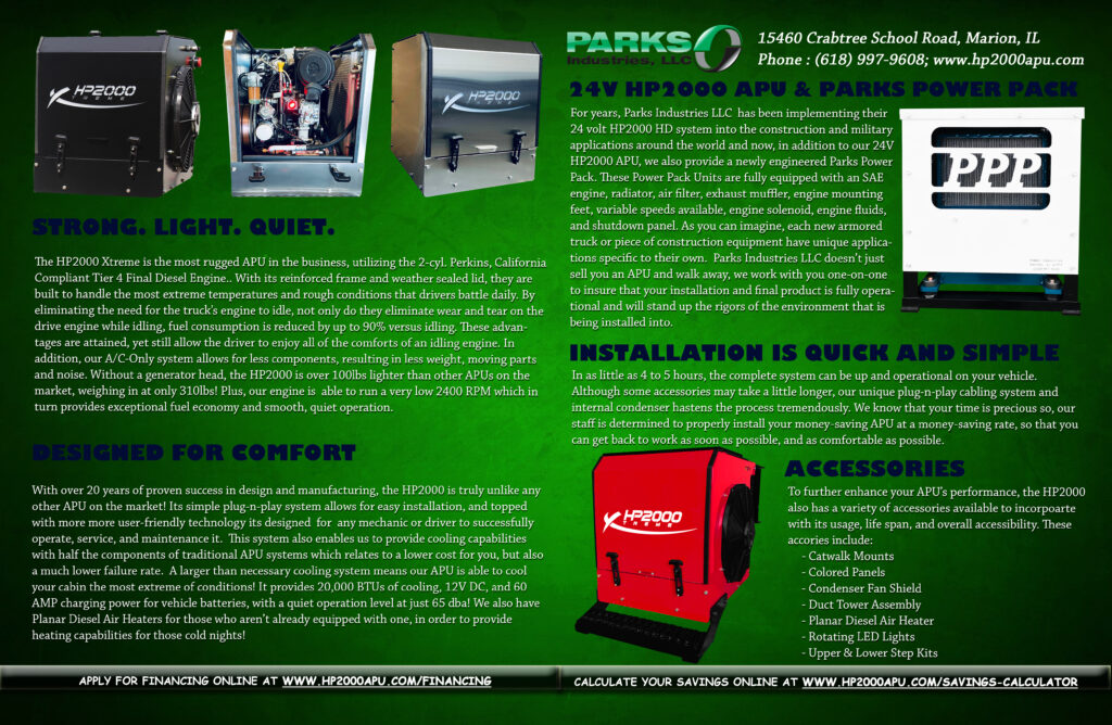 APU Brochure – Parks Industries LLC
